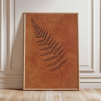 Minimalist Plant Poster Green Leaf Art Print Botanical Wall Decor Home ...