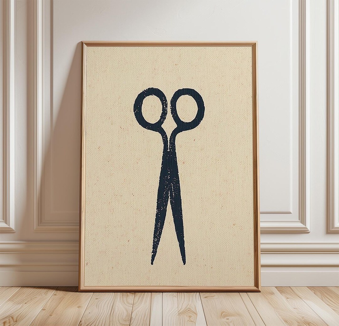 Scissors Poster | Minimal Tool Wall Art | Tailor Print | Sewing Decor ...