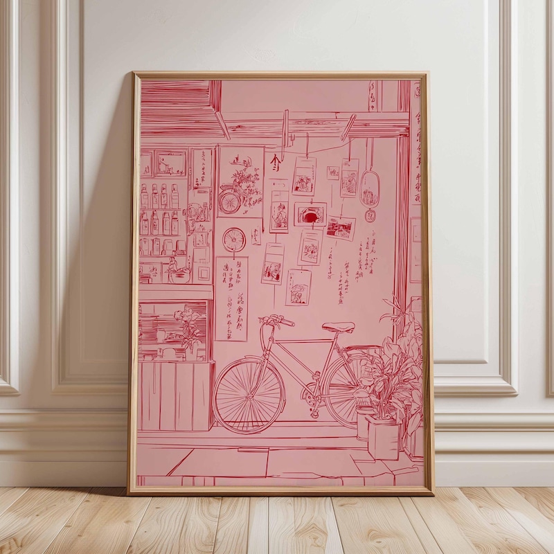 Bike Monochrome Poster - Etsy UK