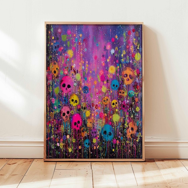 Skull Poster - Etsy UK