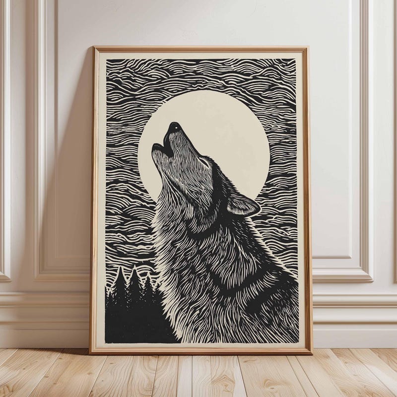 Wolf Poster - Etsy UK