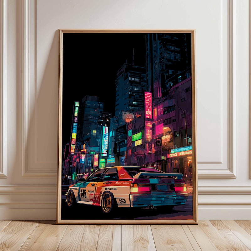 Japanese Super Car Art - Etsy UK
