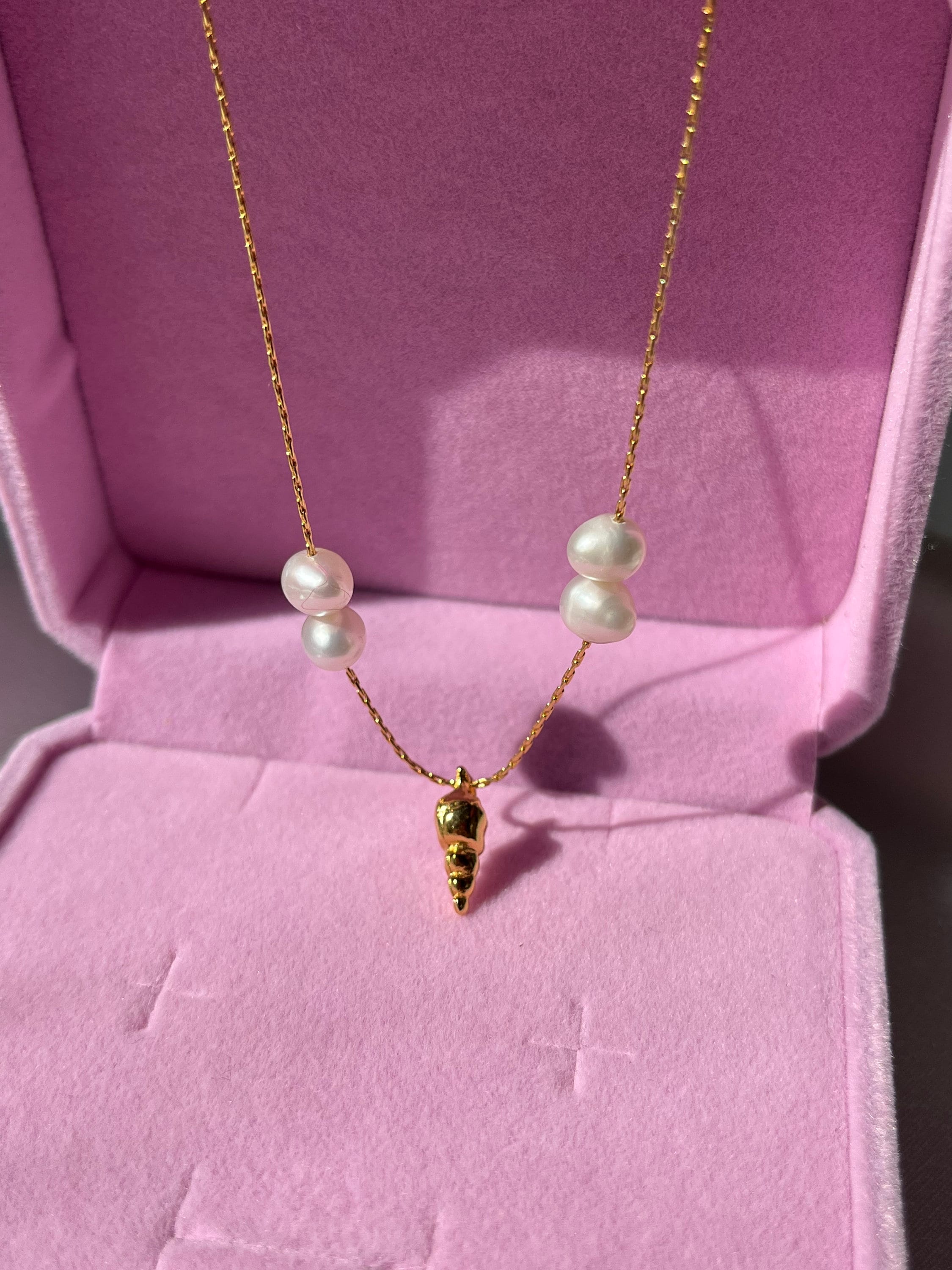 Mermaid Tale Princess Necklace, Mermaid Tale Pearl Necklace, Shell ...