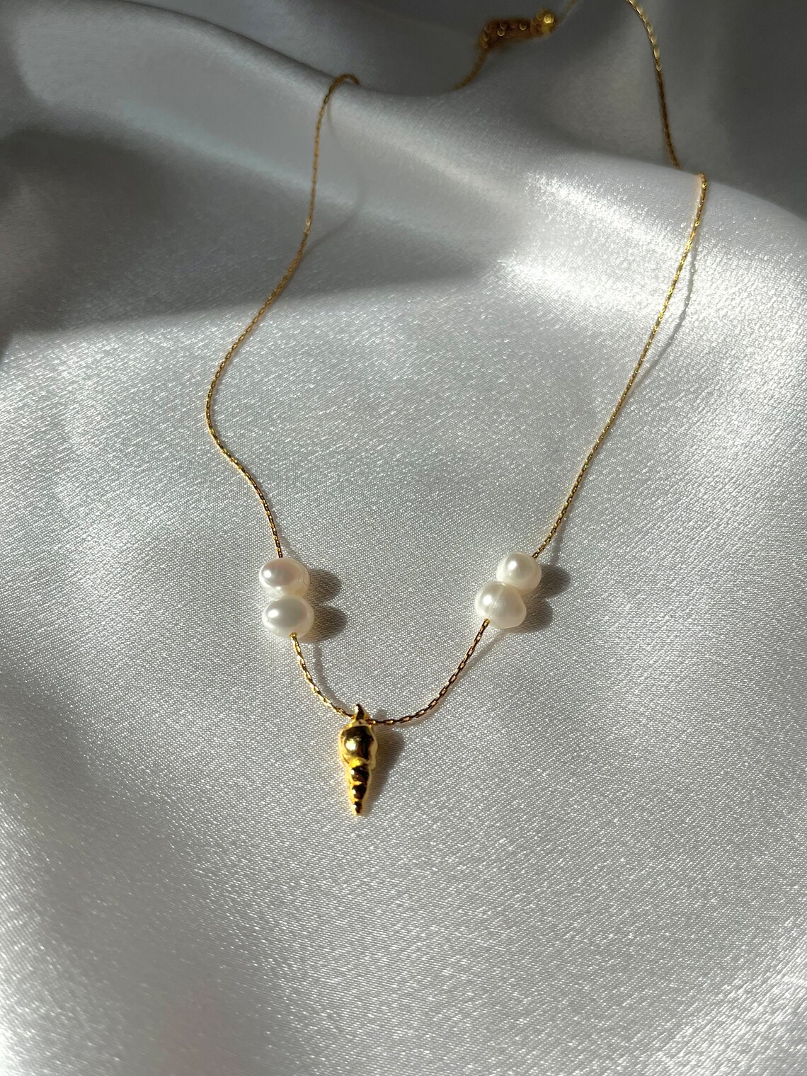Mermaid Tale Princess Necklace, Mermaid Tale Pearl Necklace, Shell ...