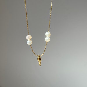 Mermaid Tale Princess Necklace, Mermaid Tale Pearl Necklace, Shell ...