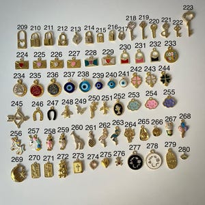 Build Your Own Custom Charm Bracelets for Women, Pick Your Charms, Gold ...