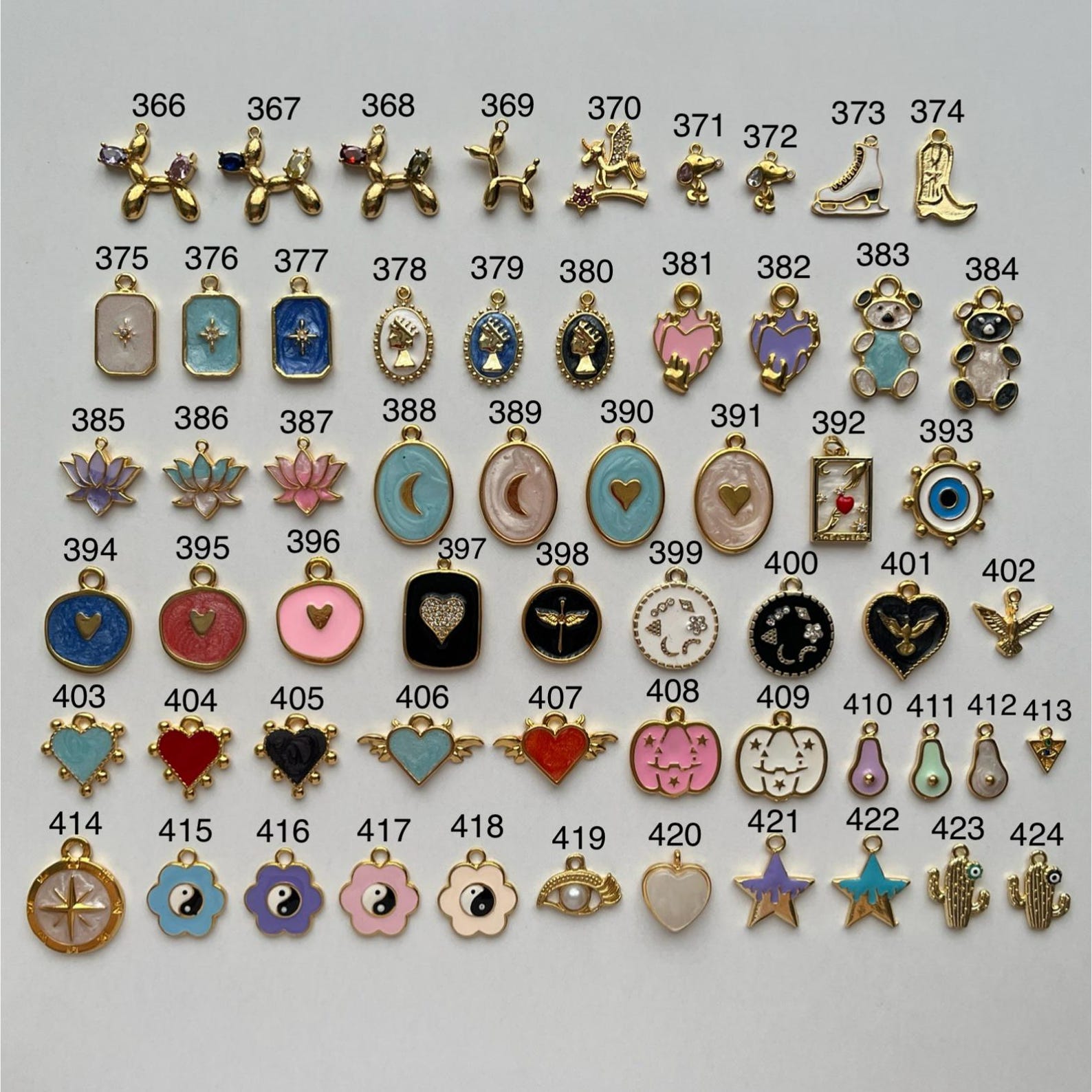 Create Your Own Charm Necklace, Custom Vintage Charms, Gold Charm for ...