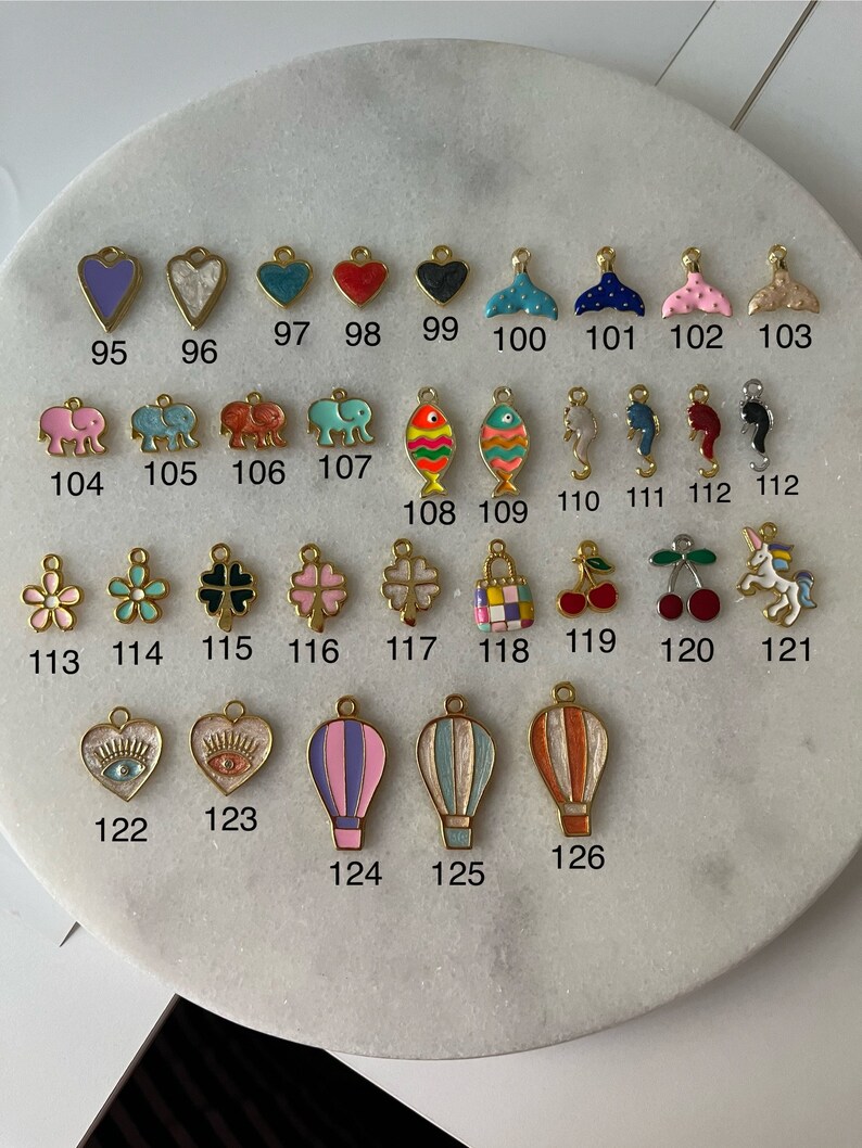 Create Your Own Charm Necklace, Custom Vintage Charms, Gold Charm for ...