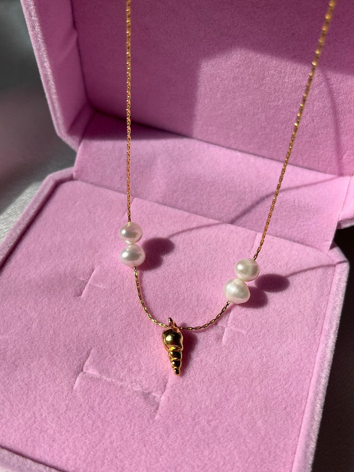 Mermaid Tale Princess Necklace, Mermaid Tale Pearl Necklace, Shell ...