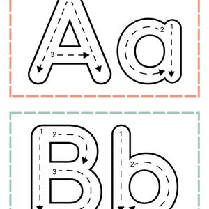 Alphabet Flashcards & Tracing Activity for Kids | Printable A-Z ...