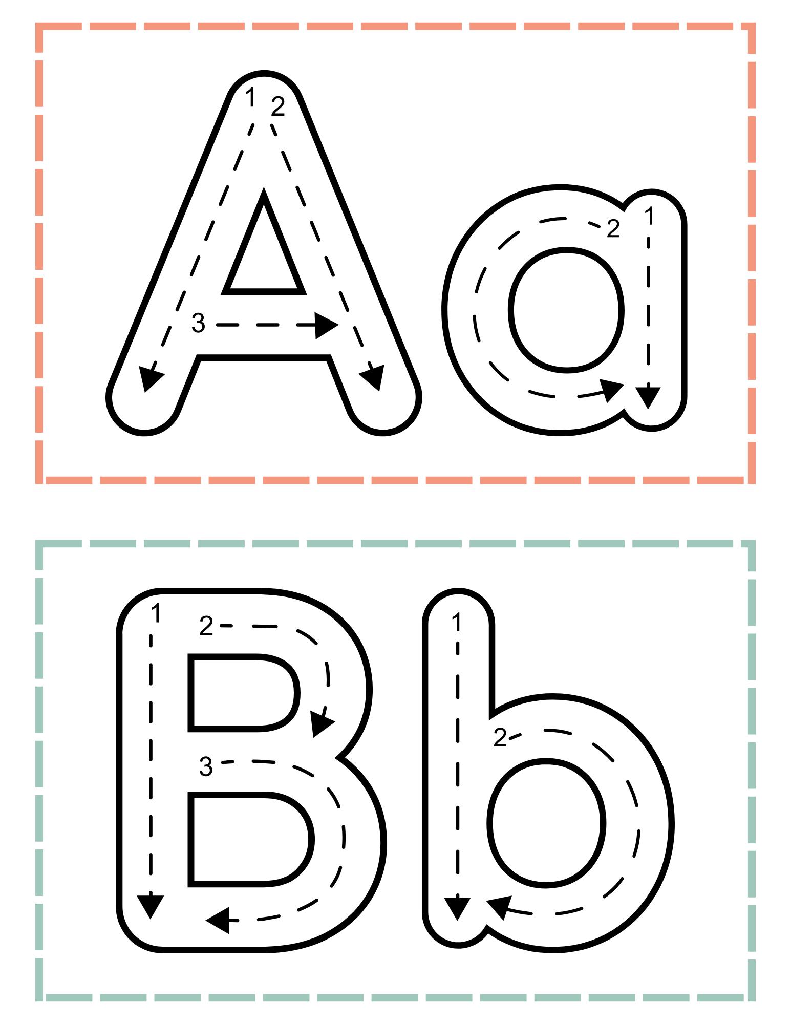 Alphabet Flashcards & Tracing Activity for Kids | Printable A-Z ...