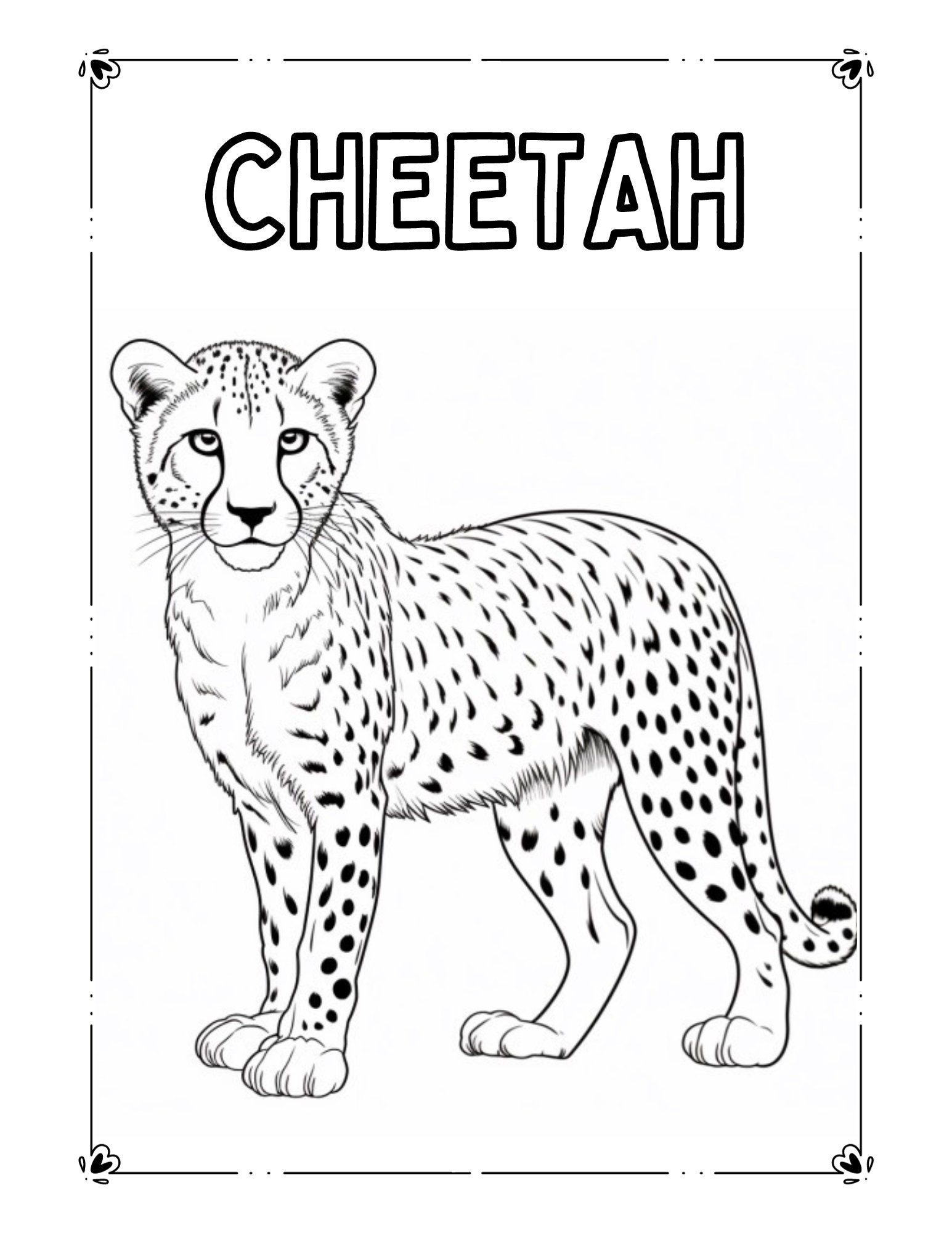 Wildlife Wonders Coloring Pages for Kids Digital Download Digital ...