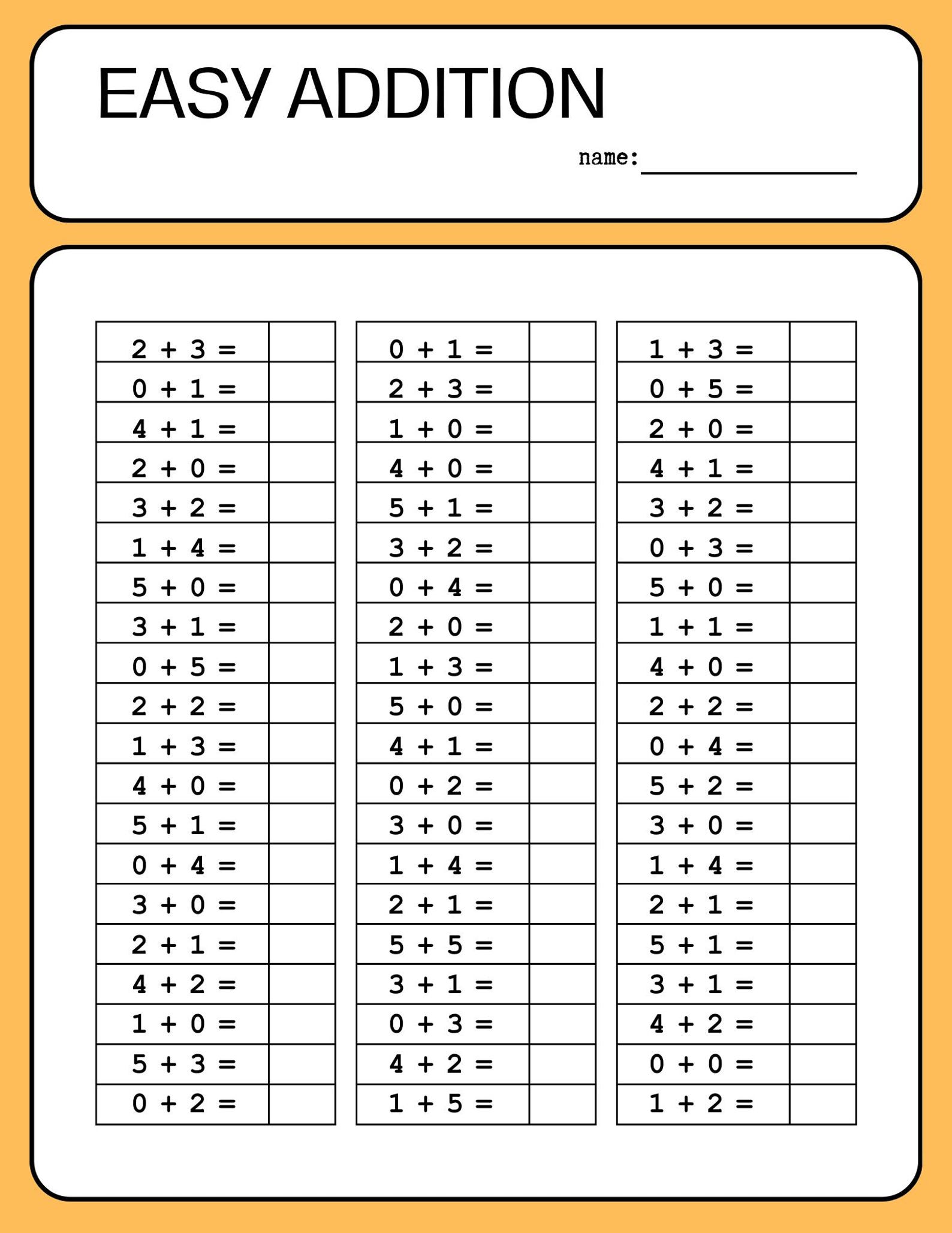 Addition Practice Worksheets for Kids Printable Math Activities 10 Fun ...