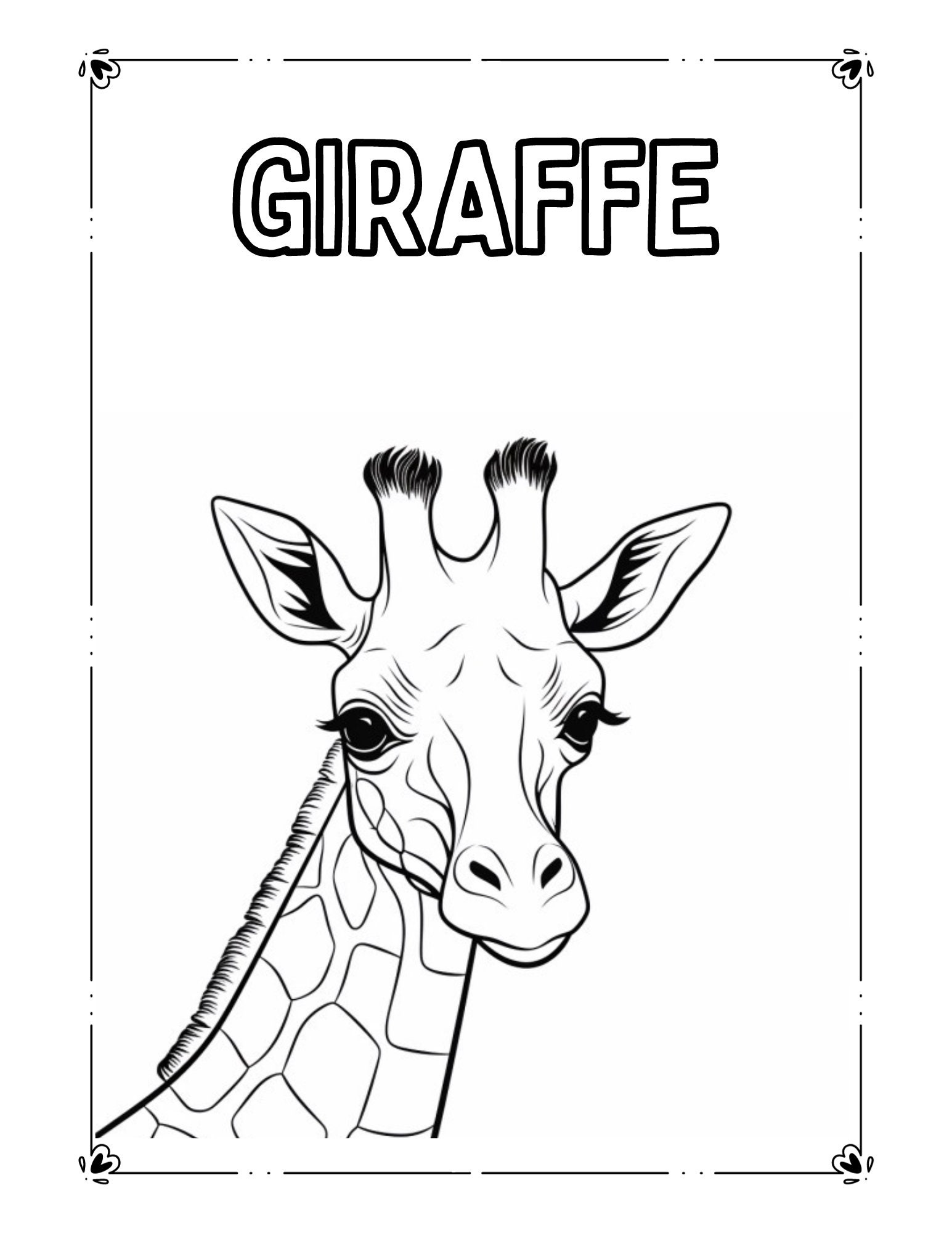 Wildlife Wonders Coloring Pages for Kids Digital Download Digital ...