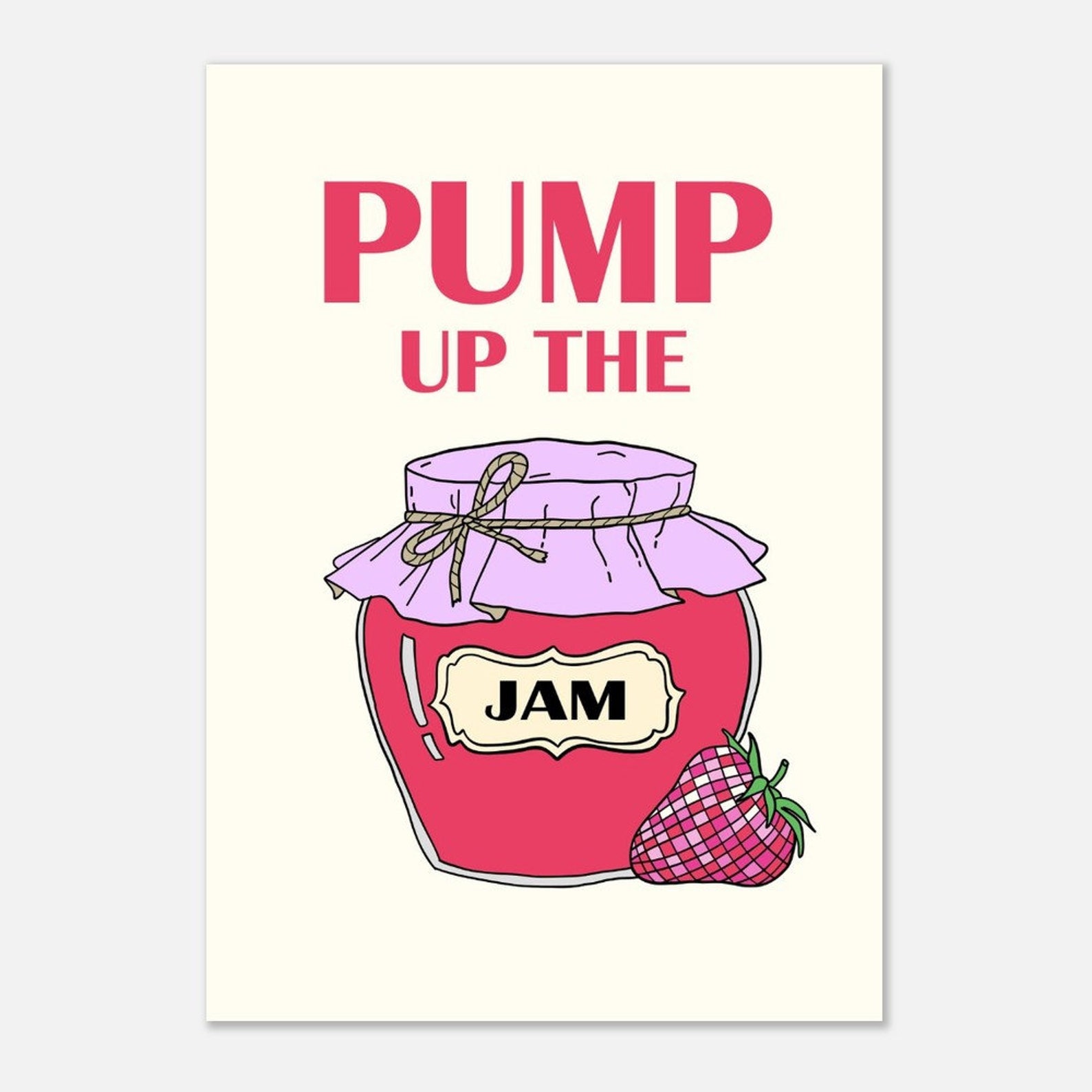 Pump up the Jam Poster Pump up the Jam Print Jam Print Jam Poster Music ...