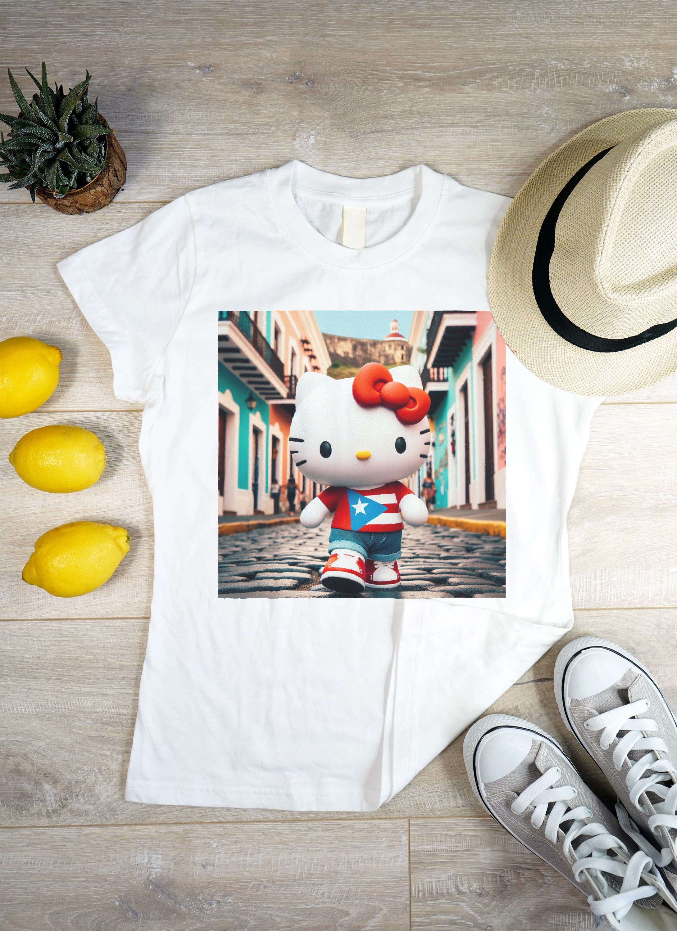 Hello Kitty Puerto Rico Graphic Tee - Etsy