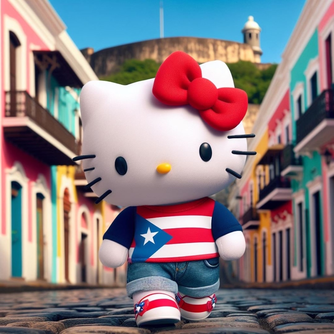 Hello Kitty Puerto Rico Graphic Hoodie - Etsy