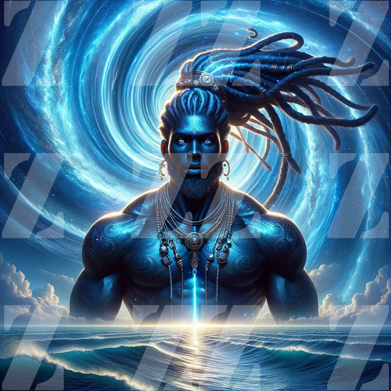 Aquarius God Male Essence: Elegant Pngs for POD, Exquisite Zodiac ...