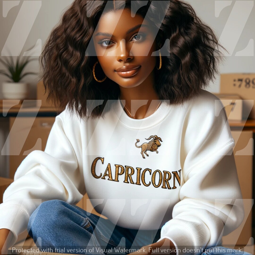 Capricorn Zodiac PNG File High-resolution Astrology Art, Perfect for DIY & Commercial Projects ...