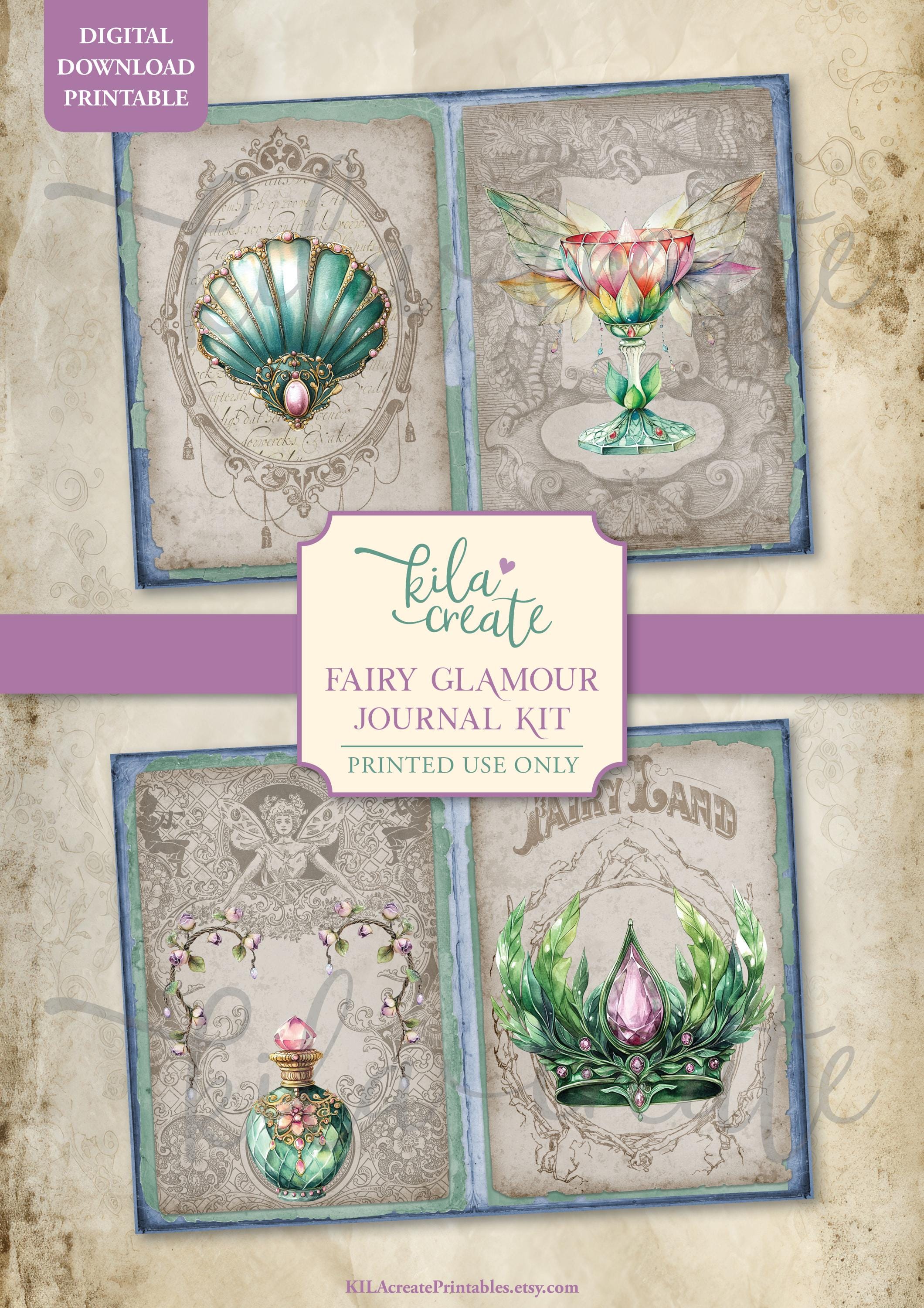 Fairy Glamour Journal Kit, Fairy Junk Journal, Magical Journal, Faerie ...