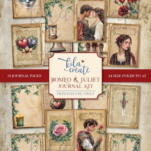 Romeo and Juliet Journal Kit, Romance Journal Kit, Forbidden Love ...