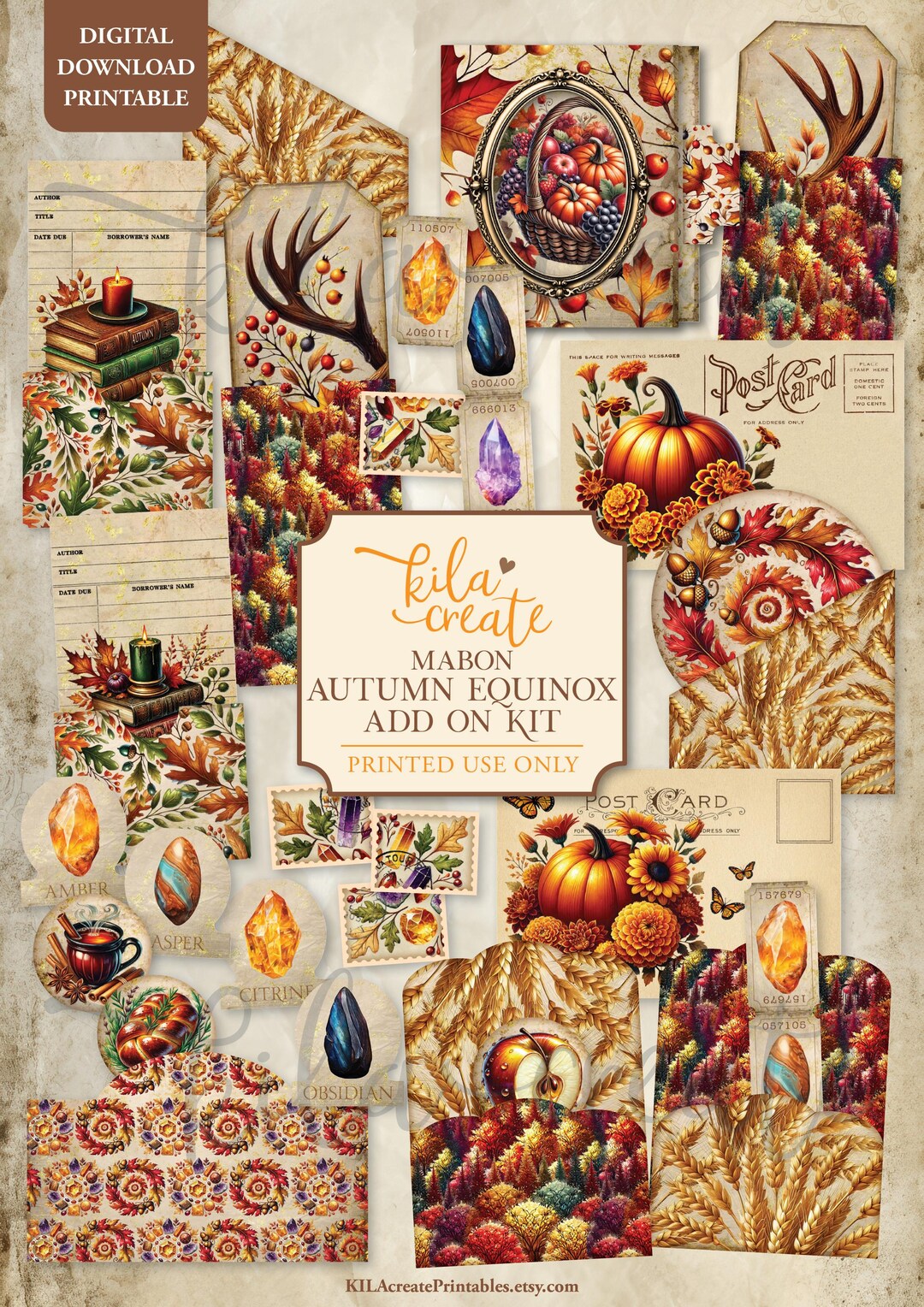 Mabon Autumn Equinox Add on Kit, Autumn, Fall, Pagan Holiday, Wheel of ...