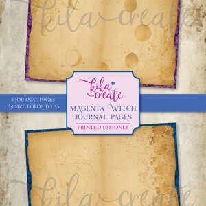 Magenta Witch Journal Pages, Grimoire Gothic Magic Spells Witches ...