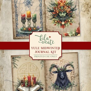 Yule Midwinter Journal Kit, Winter Solstice Pagan Holiday, Yuletide ...