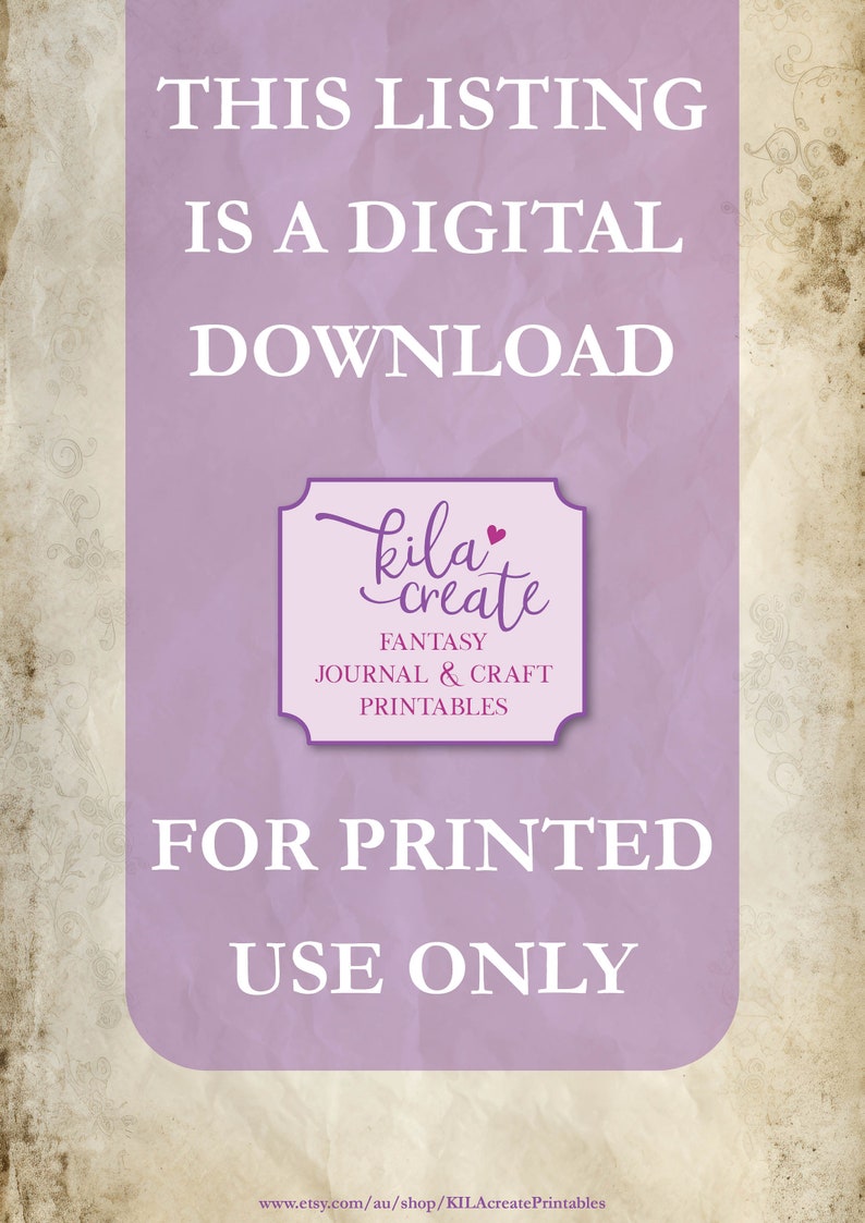 Magical Books Folio Folder, Junk Journal Kit, Fantasy Journal Folio ...