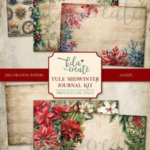 Yule Midwinter Journal Kit, Winter Solstice Pagan Holiday, Yuletide ...