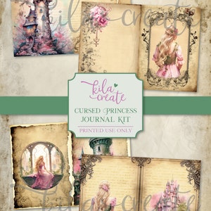 Cursed Princess Journal Kit, Fairy Tale Junk Journal, Fairy Tale ...