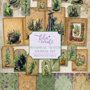 Botanical Witch Journal Kit, Herb Witch Journal, Herbs, Spring Witch ...