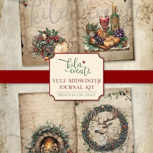 Yule Midwinter Journal Kit, Winter Solstice Pagan Holiday, Yuletide ...