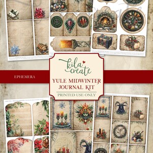 Yule Midwinter Journal Kit, Winter Solstice Pagan Holiday, Yuletide ...