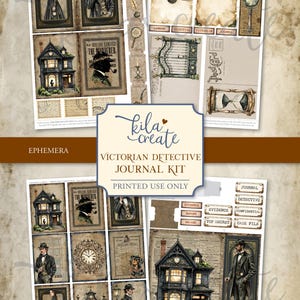 Victorian Detective Journal Kit, London, Sleuth, Sherlock Holmes, Crime ...