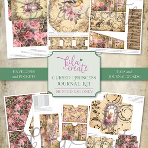 Cursed Princess Journal Kit, Fairy Tale Junk Journal, Fairy Tale ...