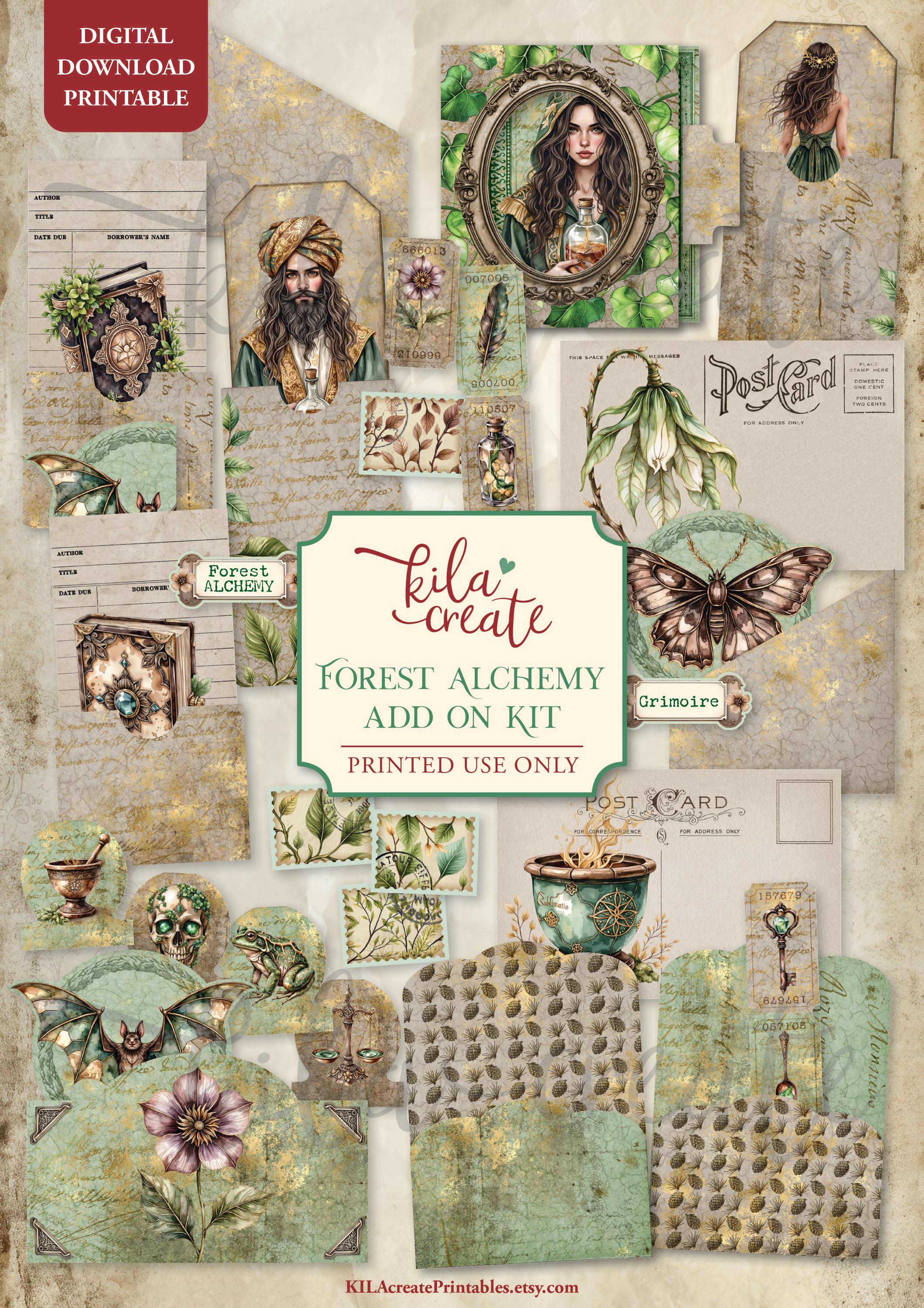Forest Alchemy Add on Kit, Witch Journal, Alchemist, Apothecary, Magic ...