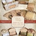 Ribbon & Lace Spool Cards With Storage Box, Vintage Ephemera, Tags ...