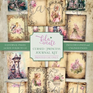 Cursed Princess Journal Kit, Fairy Tale Junk Journal, Fairy Tale ...