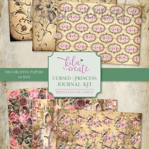 Cursed Princess Journal Kit, Fairy Tale Junk Journal, Fairy Tale ...