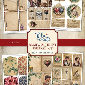 Romeo and Juliet Journal Kit, Romance Journal Kit, Forbidden Love ...