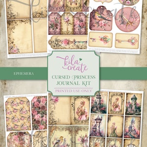Cursed Princess Journal Kit, Fairy Tale Junk Journal, Fairy Tale ...
