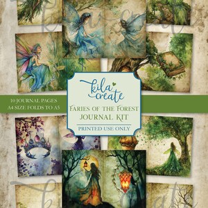 Fairies of the Forest Journal Kit, Fairy Junk Journal, Fairy Ephemera ...