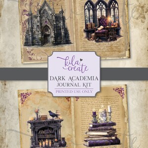 Dark Academia Journal Kit, Gothic Library Journal, Books, Gothic Book ...