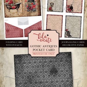 Gothic Antiques Pocket Card, Gothic Victorian Journal, Gothic Junk ...