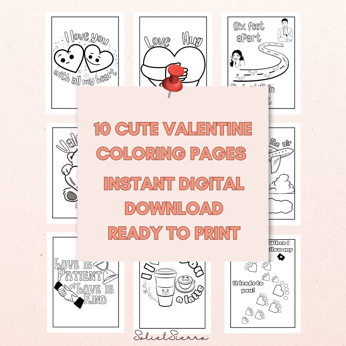 Valentine Coloring Pages, Printable Valentine Coloring Pages, Cute ...