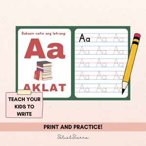ABAKADA Tracing Letter Worksheet for Kids, Preschool Writing Activity ...