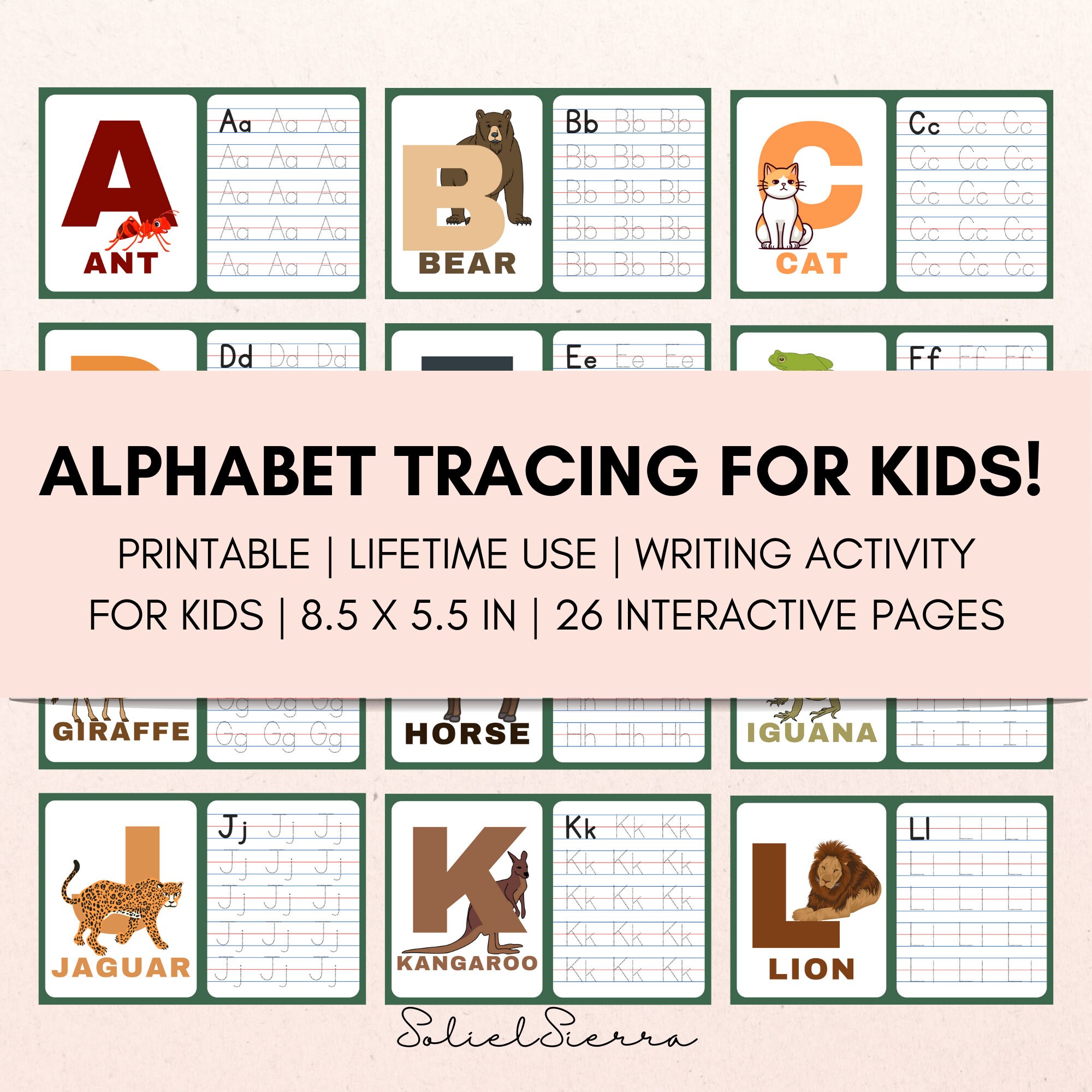 Busy Book, Printable ABAKADA Tracing Activity, Alphabet Tracing ...