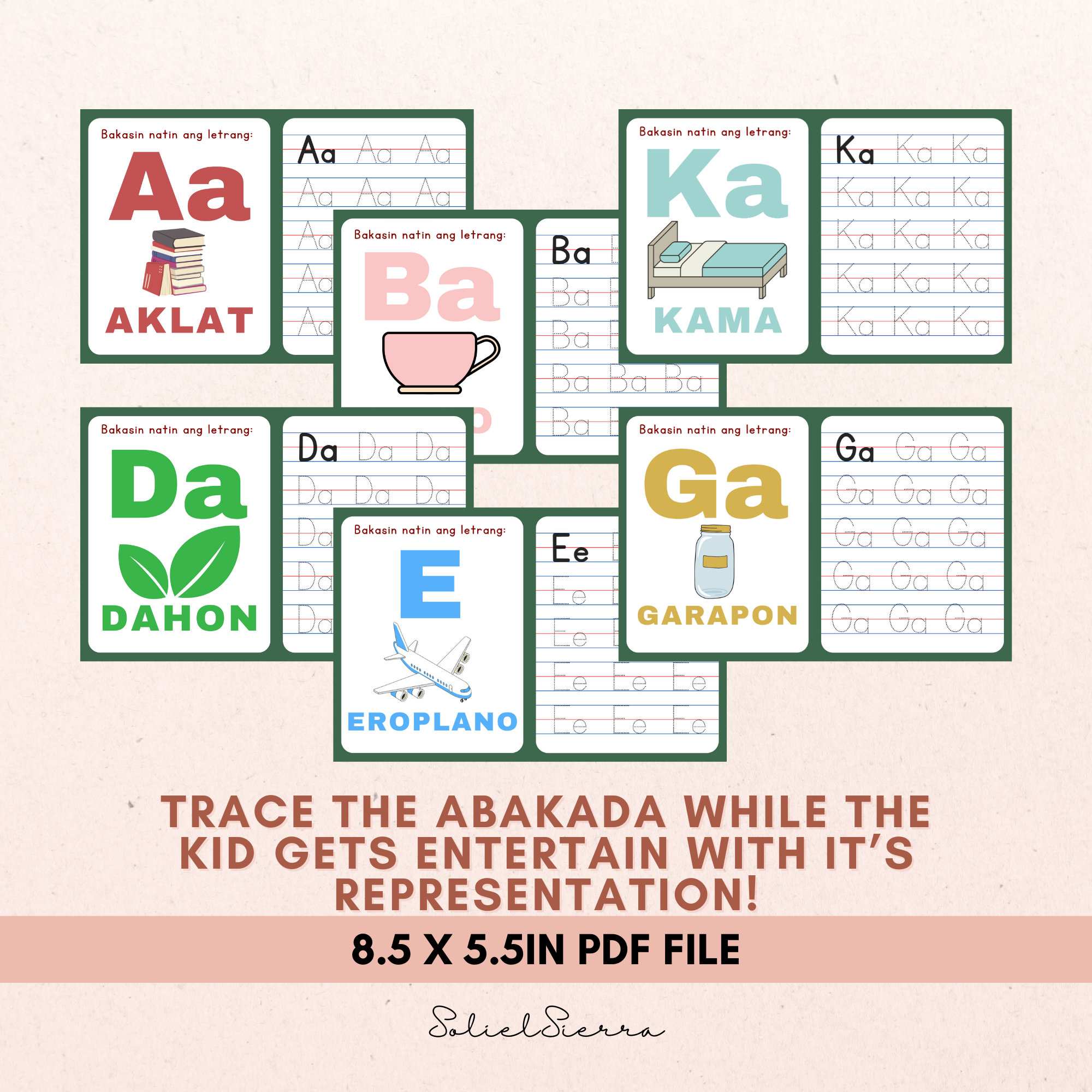 Tracing Worksheet, ABAKADA Worksheet, Preschool Worksheet, Activity ...