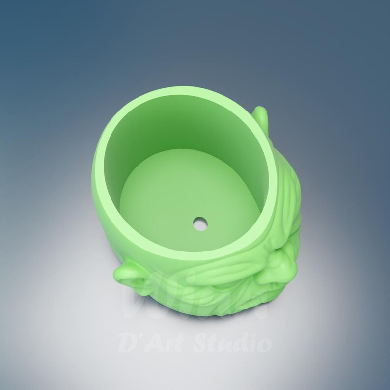 Zombie Head Planter Ver_03 – STL File for 3D Printing - Etsy